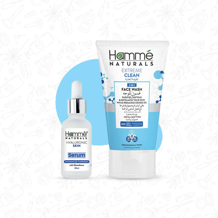 Extreme Clean Bundle – Serum & 3in1 Face Wash | Hammé – Hammé Naturals